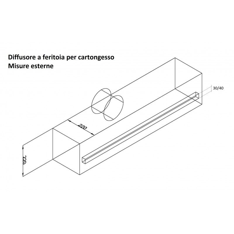 Diffusore a feritoia