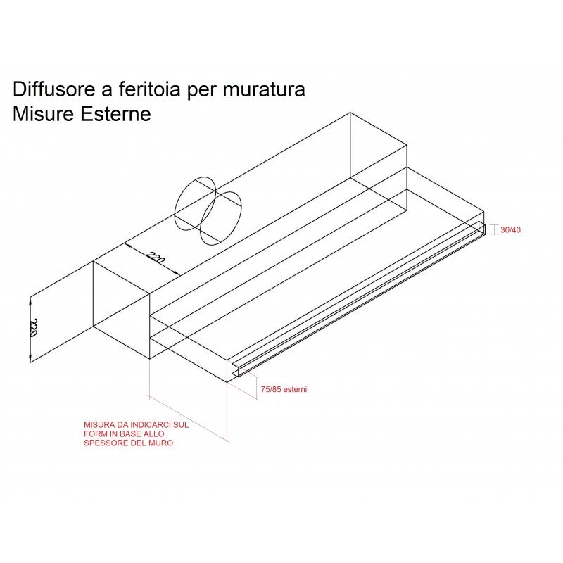 Diffusore a feritoia